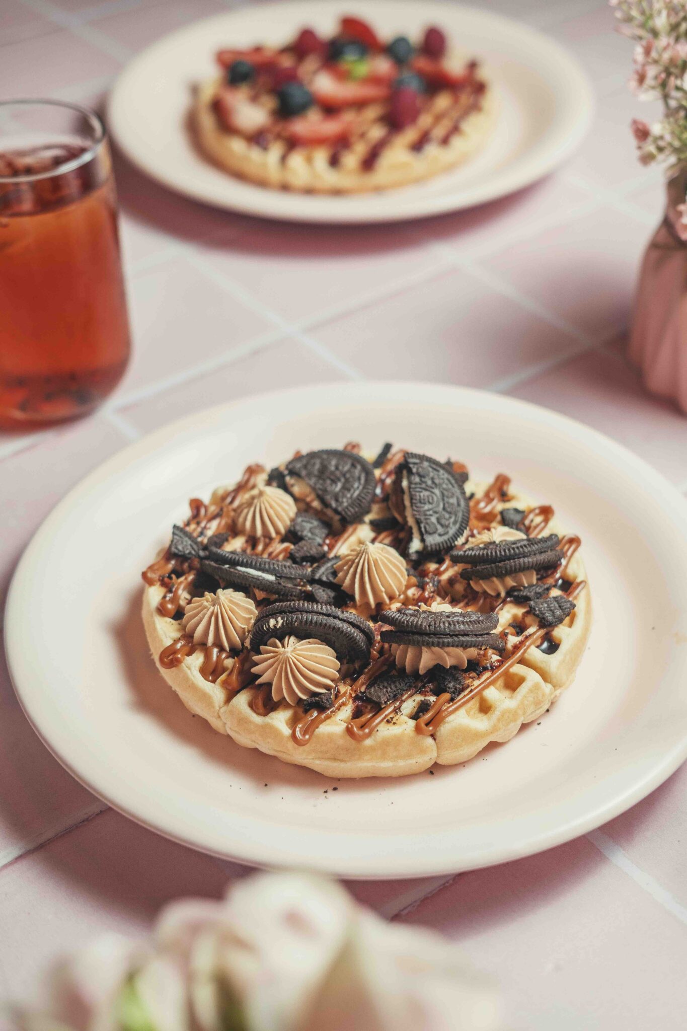 Waffle Oreo Manjar con Café | El Obrador de Anita Belen